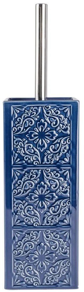 Nádoba na WC CORDOBA DARK BLUE + štětka WC, WENKO