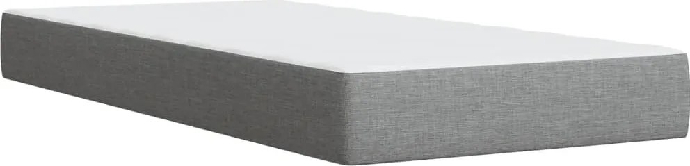 Box spring postel s matrací světle šedá 80 x 200 cm textil 3290315