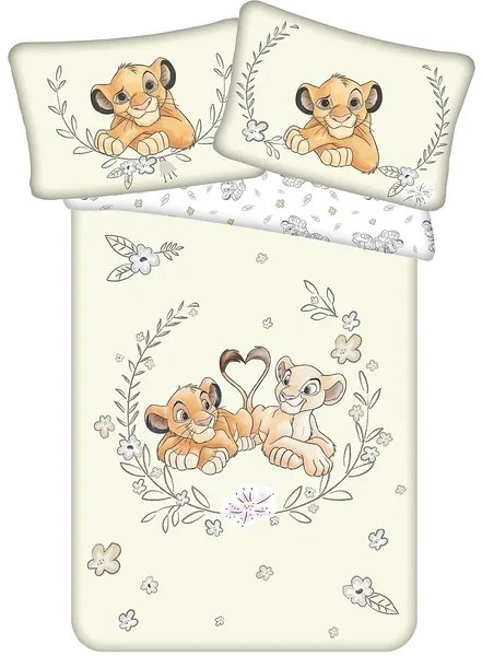 Jerry fabrics Disney povlečení do postýlky Lion King 03 baby  100x135 + 40x60 cm