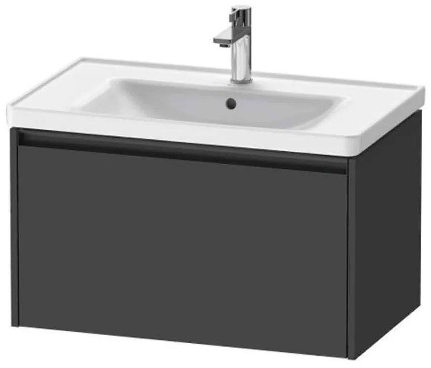 Duravit Ketho.2 - Umyvadlová skříňka 44x78x46 cm, 1 zásuvka, grafit mat K25083049490000
