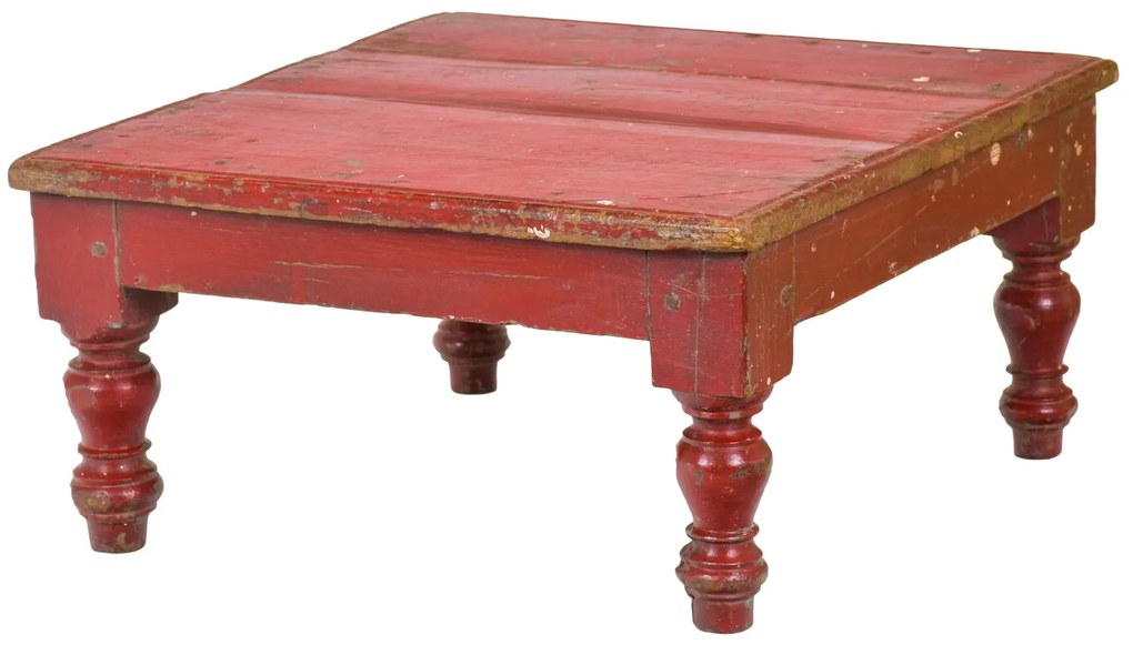 Sanu Babu Starý čajový stolek z teakového dřeva, 40x39x20cm