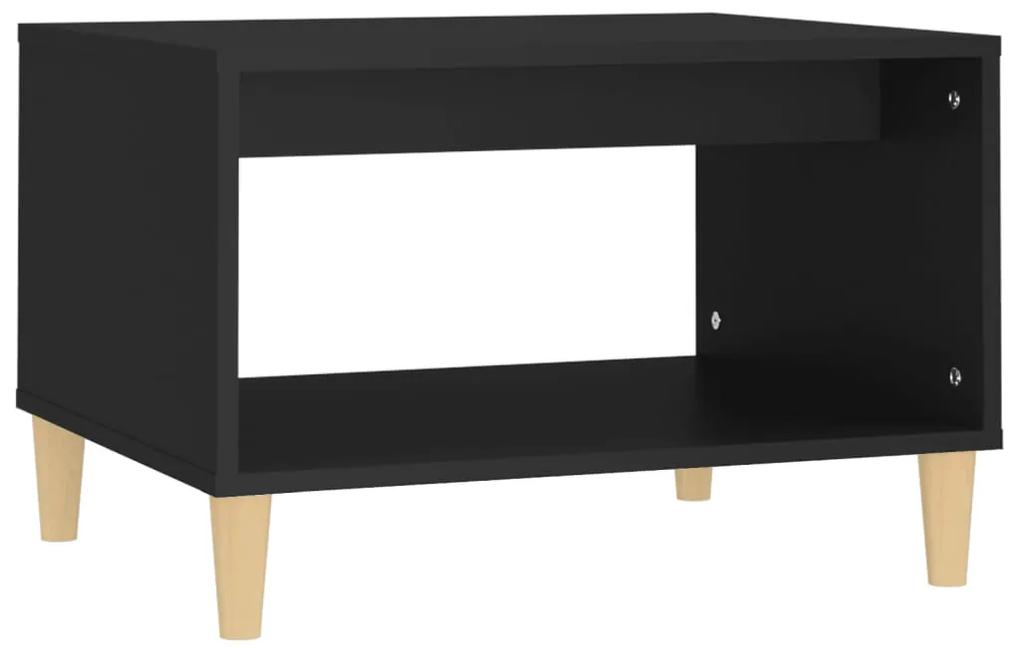 Konferenční stolek černý 60x50x40 cm kompozitní dřevo - Default Title