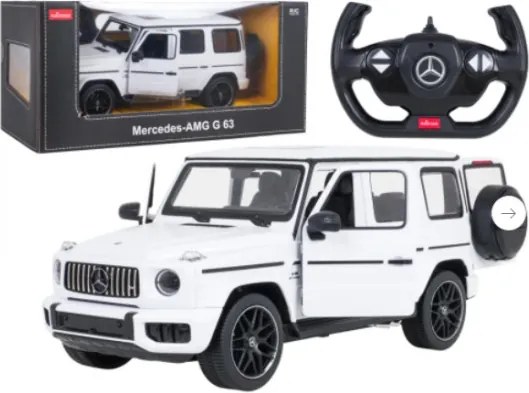 Model auta Mercedes-AMG G63 1:14 RASTAR pro ovládání bílé