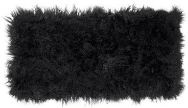 Tibetský kožešinový koberec černý 60x120 cm