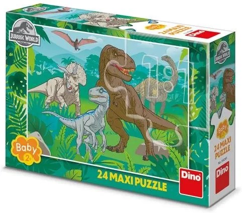 Puzzle dino jurský svět maxi