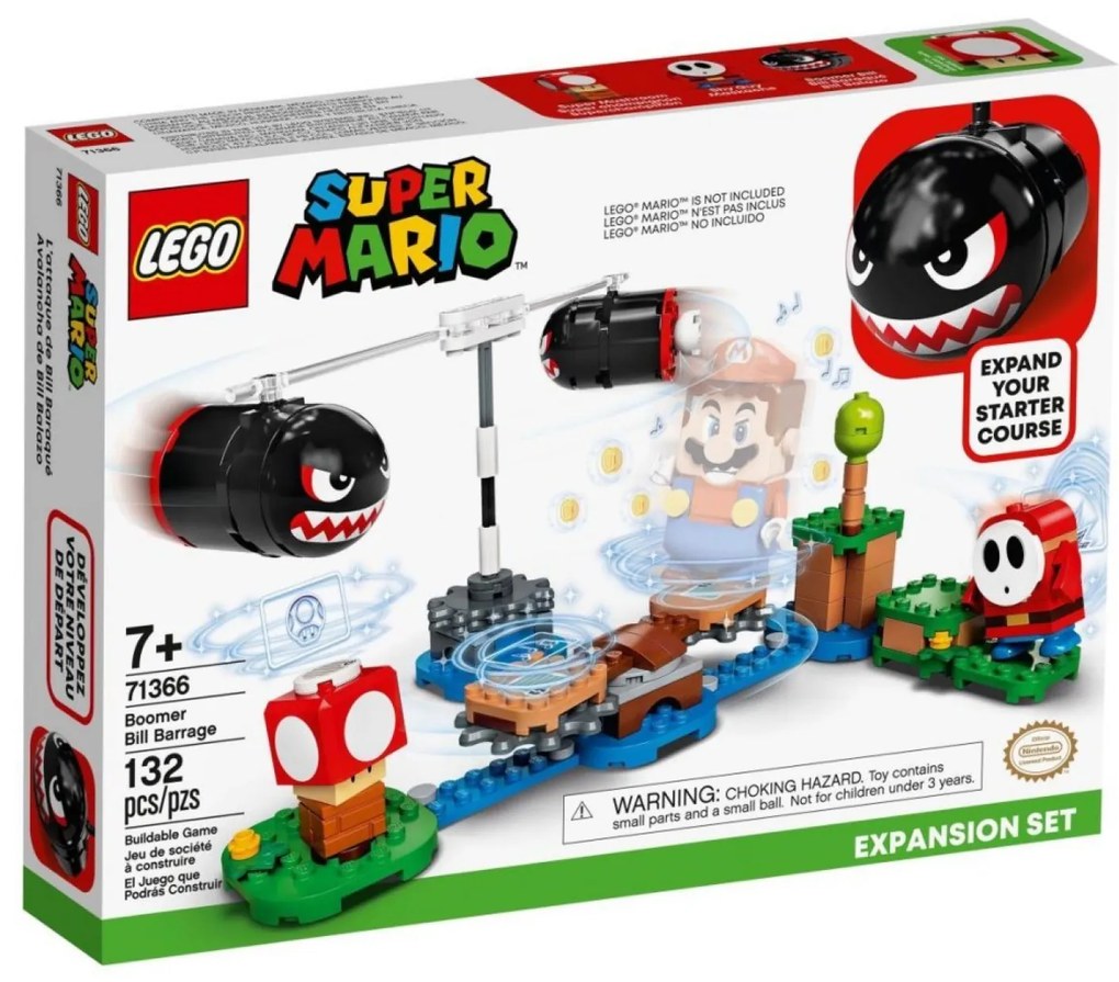 Lego stavebnice lego super mario  71366 palba boomer billa – rozšiřující set