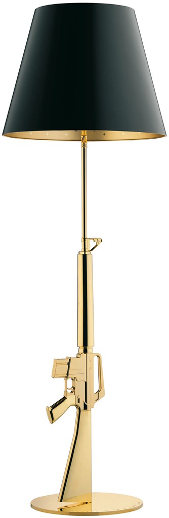 Flos F2955000 GUN_LOUNGE GUN, designová stojací lampa, 1x230W, 18K zlato, výška: 169cm