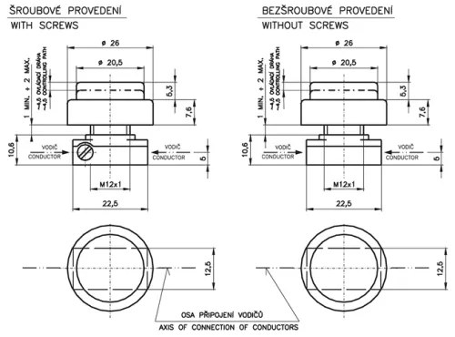 Vypínač Desko 3274-018711 tlačítkový vestavný 2A 250V