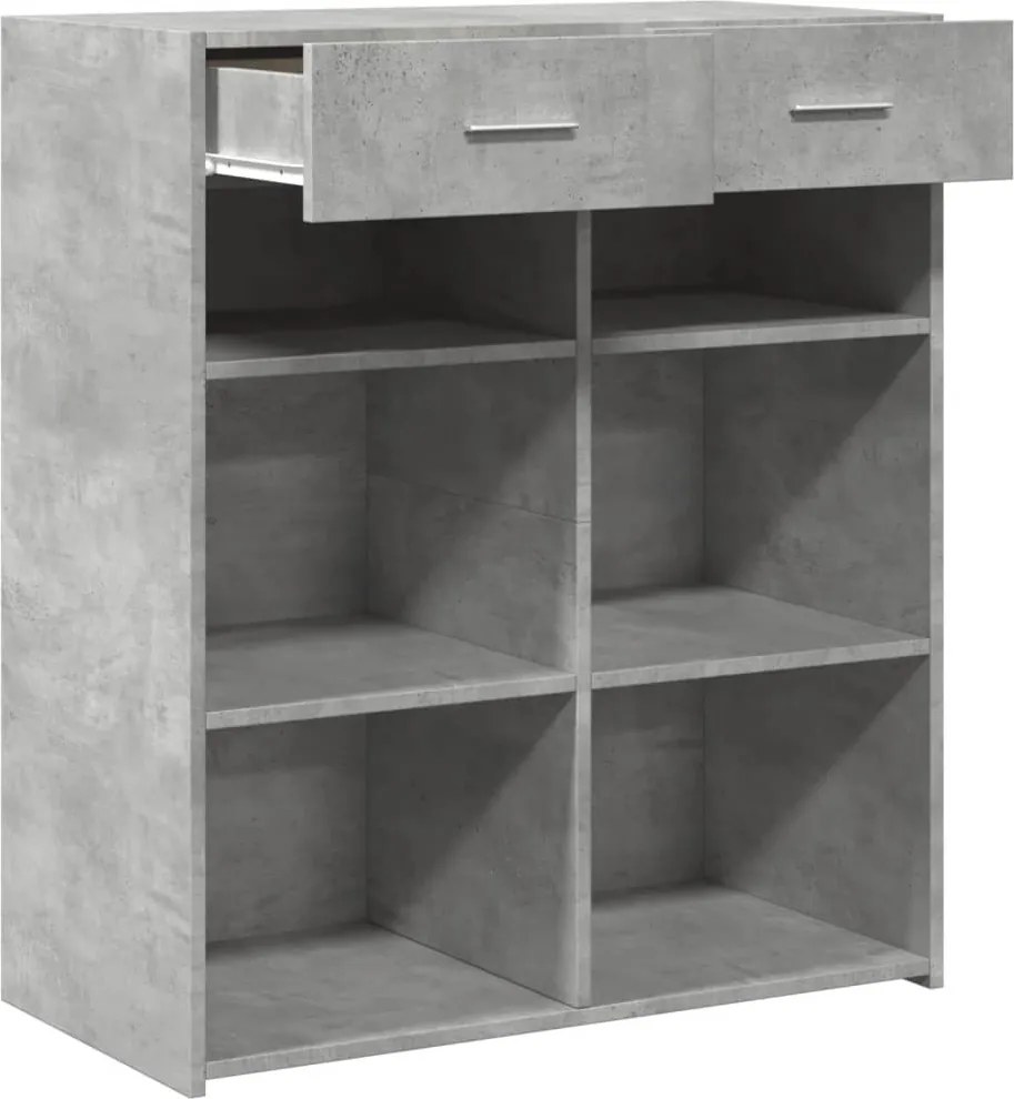 Příborník betonově šedý 80 x 42,5 x 93 cm kompozitní dřevo 3281479