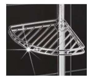 Teleskopická koupelnová polička z nerezové oceli - Maximex