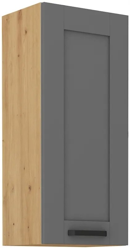 Kuchyňská skříňka LUNA 40 G-90 1F korpus: dub artisan, barva dvířek: šedá DUST