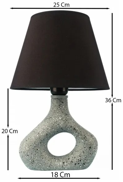 Stolní lampa 1xE27/40W/230V černá/zelená