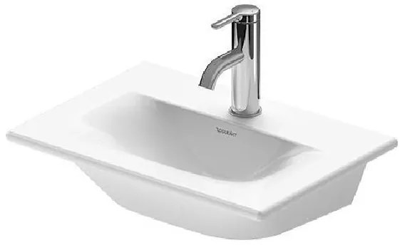 Duravit Viu - Umývátko 45x32 cm, bez přepadu, s otvorem pro baterii, bílá 0733450041