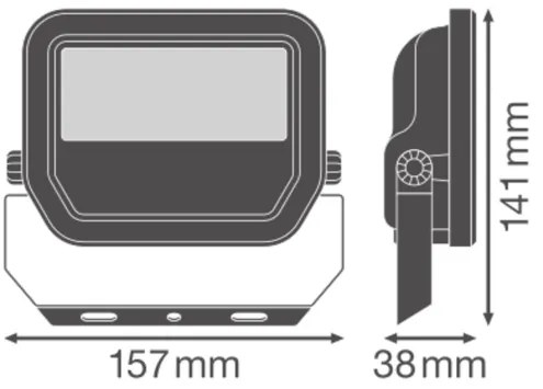 LED reflektor LEDVANCE FLOODLIGHT bílý 17W/11W 2400lm/1600lm 6500K studená bílá IP66