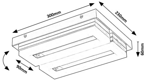 Rabalux 75020 - LED Koupelnové stropní svítidlo BLAS LED/24W/230V 4000K