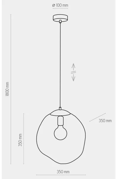 Lustr na lanku SOL 1xE27/60W/230V