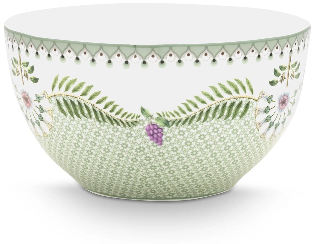 Pip Studio Lily &amp; Lotus miska Ø15cm, zelená (porcelánová miska)
