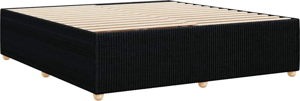 Rám postele bez matrace černý 180 x 200 cm textil 3284958