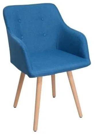 INV Jídelní židle Luton područky, modrá-buk