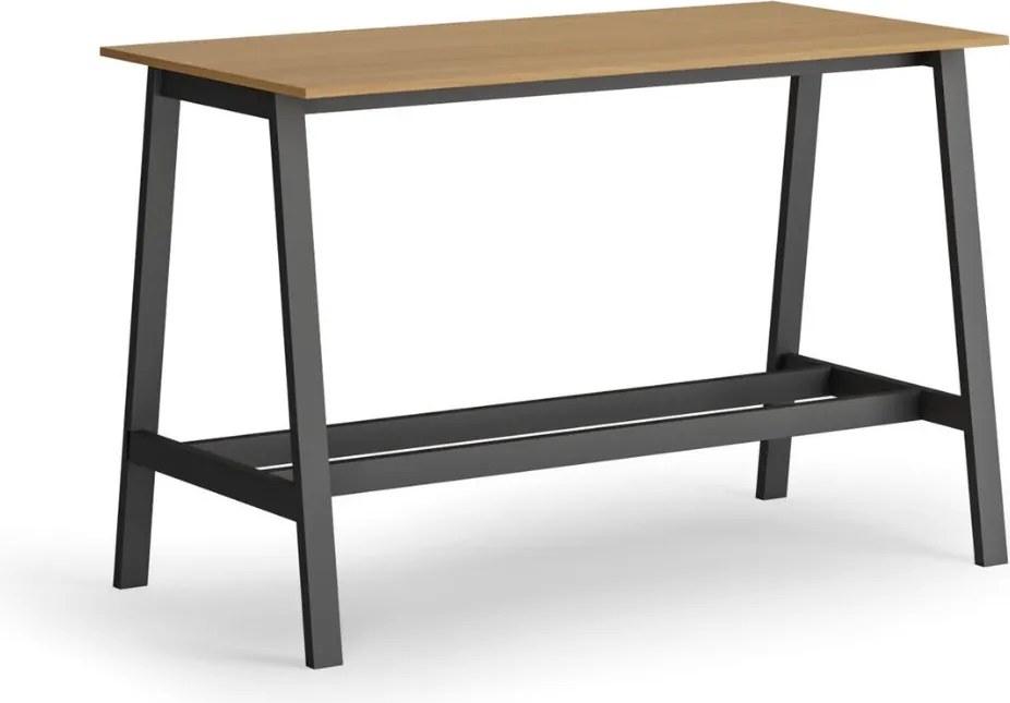 Vysoký barový stůl, 1600 x 800 mm, buk
