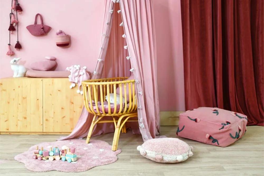 Lorena Canals koberec 90 x 90 sušenka , růžový - MiniOnes
