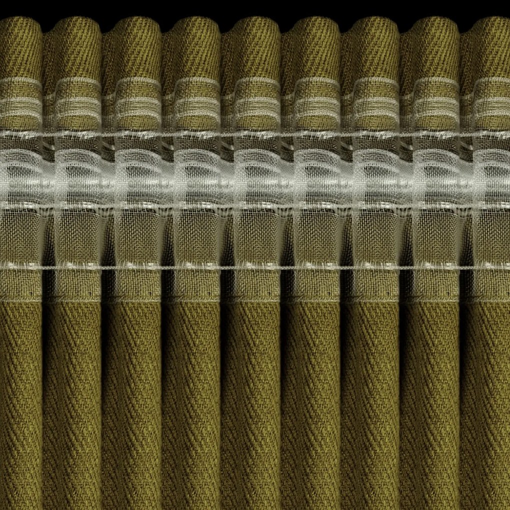 ZÁVĚS NA PÁSCE OLENA 140X270 CM TMAVĚ OLIVOVÝ