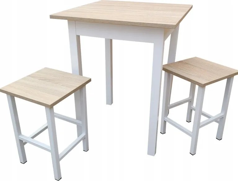 Dede Kuchyňský stůl MINI 90 x 60 cm - dub sonoma / bílá