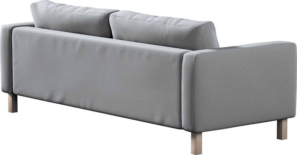 Potah na pohovku IKEA Karlstad, 3-místná, rozkládací barva šedá látka sametová