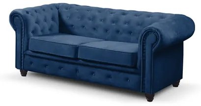 Rozkládací pohovka Infinity Chesterfield II Modrá