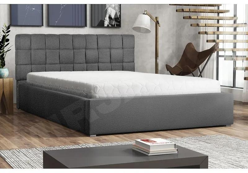 Čalouněná postel s rolovatelným roštem Kinec, Rozměr postele: 140, Potah: Malmo 13 376