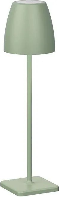 NV 9223998 Venkovní stolní lampa COLT olivově zelený litý hliník a akryl LED 2W 3000K IP54 62st. 5V DC vypínač na těle USB kabel stmívatelné - NOVA LUCE