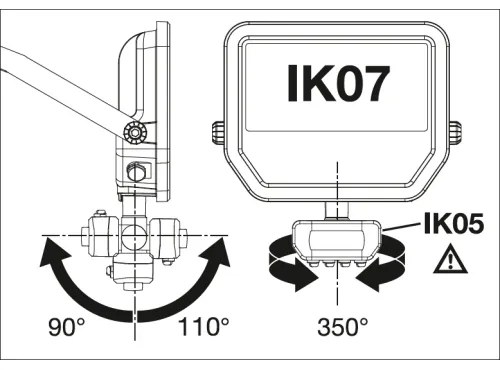 LED reflektor s pohybovým čidlem LEDVANCE FLOODLIGHT bílý SENSOR 17W/11W 2400/1600lm 4000K neutrální bílá IP65