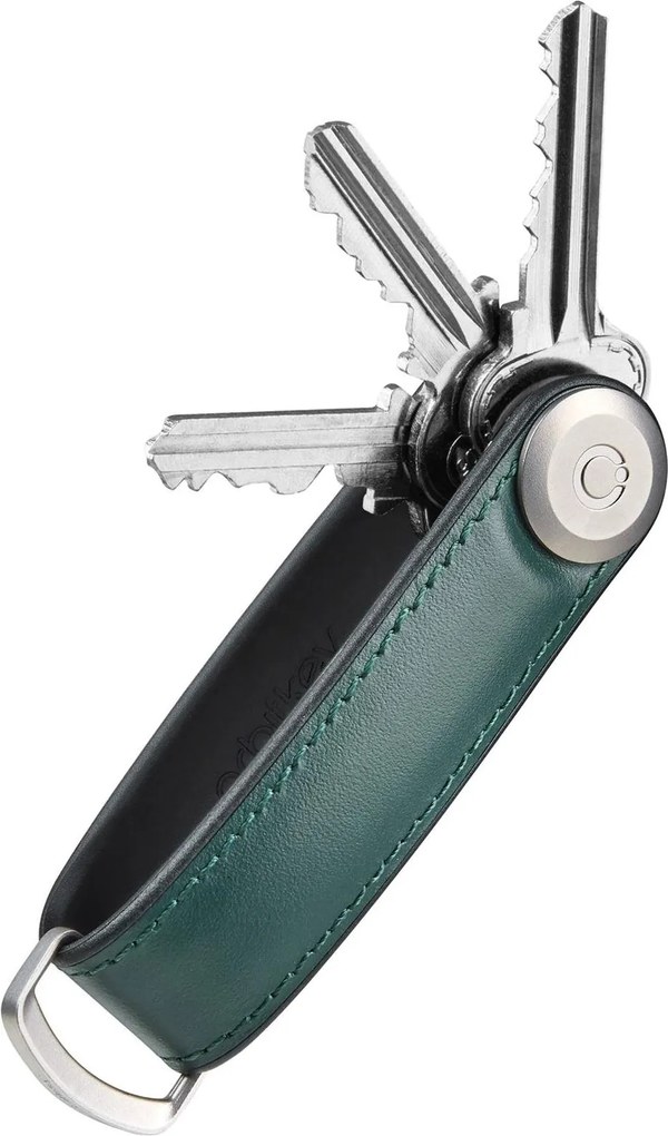 Klíčenka orbitkey key organizer leather 2.0 - pine green