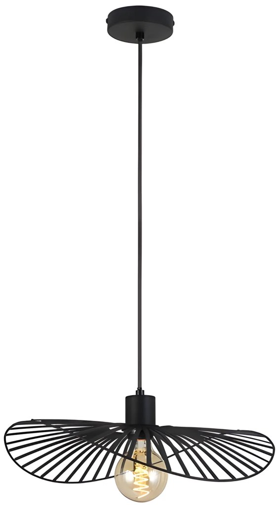 Toolight Toolight, závěsné svítidlo 41cm, 1xE27, APP1840-1CP, černá, OSW-07061