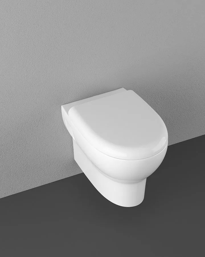 Aqualine, ABSOLUTE závěsná WC mísa, Rimless, 50x35 cm, bílá, 10AB02002