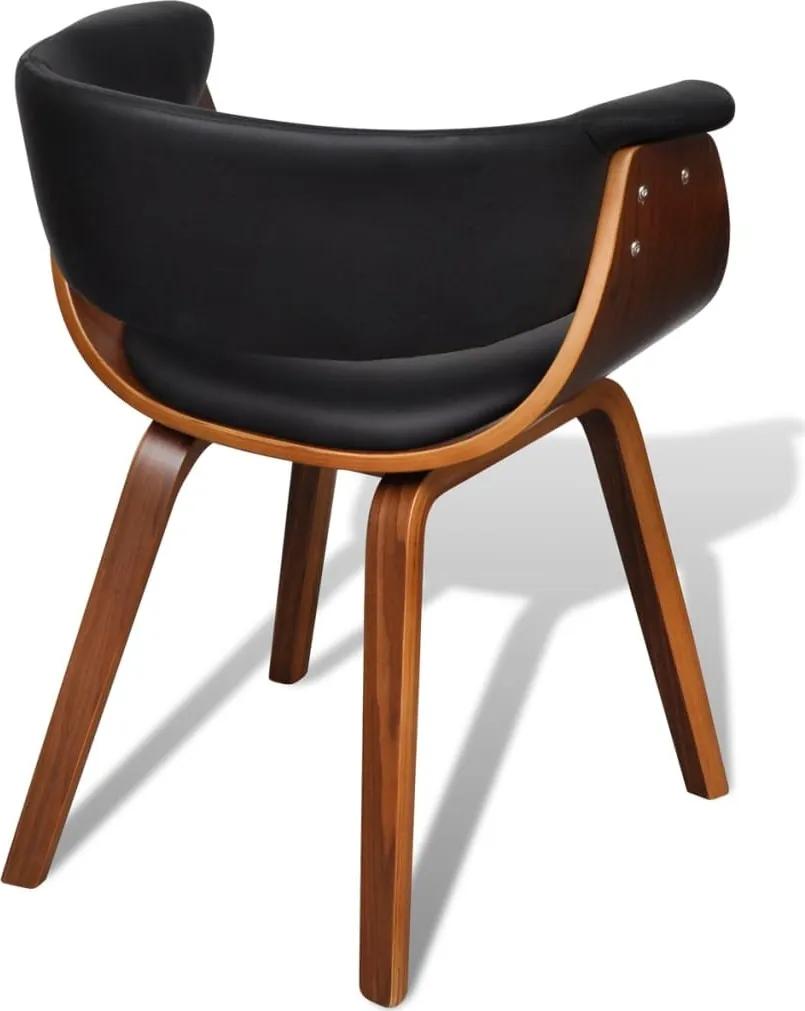 vidaXL Jídelní židle 2 ks ohýbané dřevo a textil [270546] Barva: krémová a světle hnědá