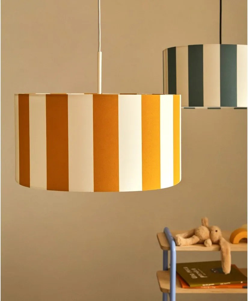 Bílé/modré dětské stínidlo ø 40 cm Ciral – Kave Home