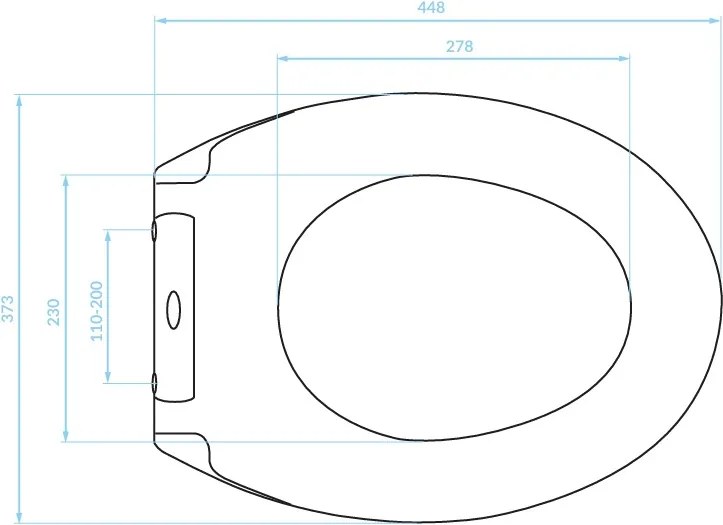 Kuchinox Standard, WC sedátko 448x373 mm, duroplast, pomalé zavírání, bílá, LAV-ADA_601E