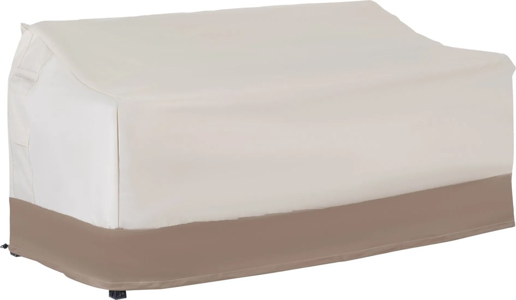 Ochranný obal Outsunny pro 2-3 místnou lavičku - Voděodolný obal na zahradní nábytek, ochrana proti dešti a slunci 152x87x59/79cm, 600D Oxfordská tkan