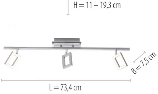 Paul Neuhaus 6959-55 - LED Bodové svítidlo INIGO 3xLED/4,2W/230V