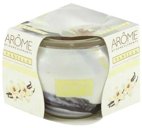 Arôme Vonná svíčka ve skle Vanilla 85 g