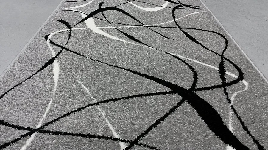 koberec běhoun CHOCO šedý 120cm