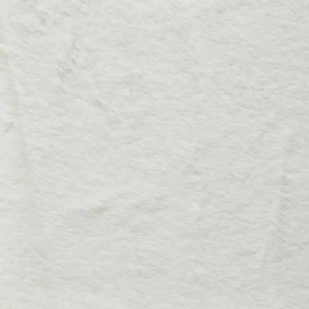 Bílý koberec Think Rugs Teddy, ⌀ 120 cm