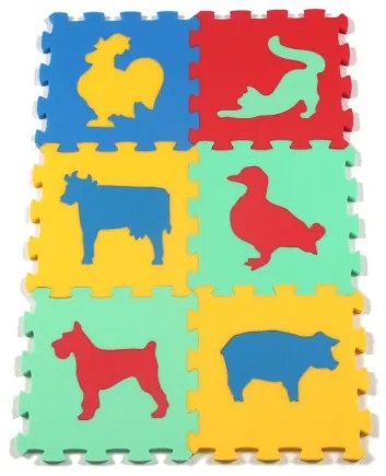 Pěnový koberec Uniform Zvířata 3, 4 barvy