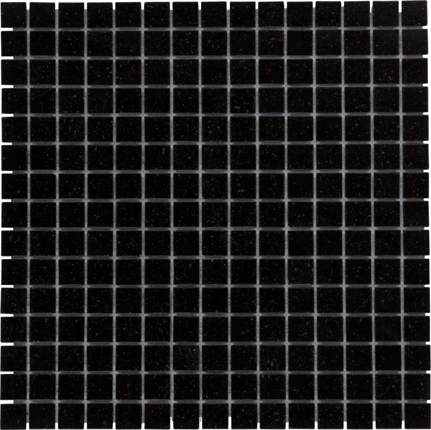 The Mosaic Factory Obklad mozaika skleněná černá Black 2x2 (32,3x32,3) cm - GM14