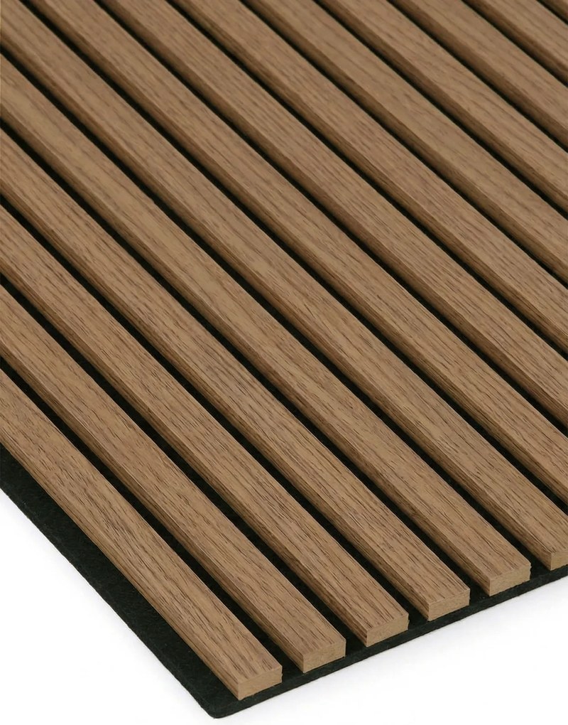 Dřevěný akustický panel, 2400 x 600 mm, B2BP012, dub koňakový