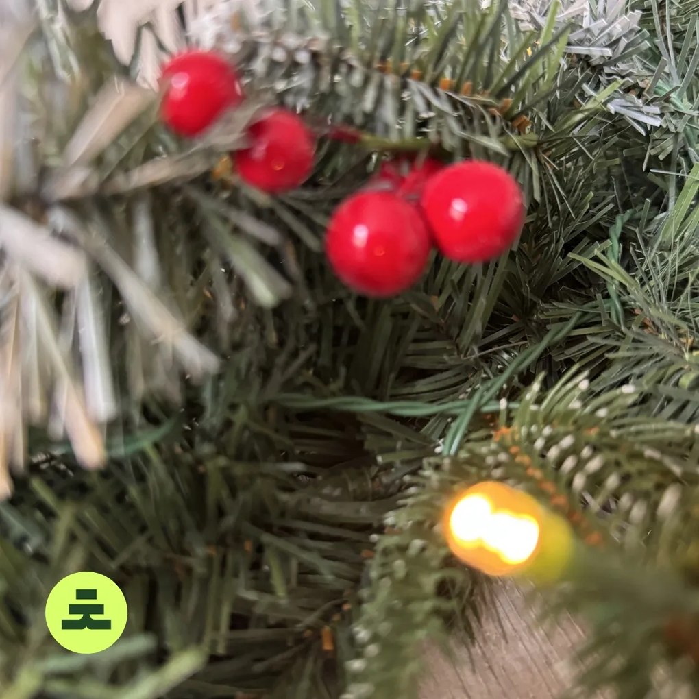 Girlanda Zasněžená Zdobená 70 LED 300 cm