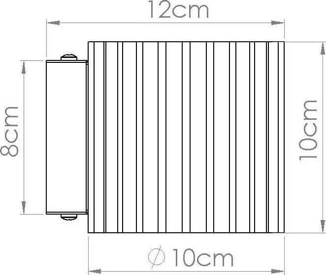 Krémové nástěnné svítidlo ø 10 cm Zora – Sollux