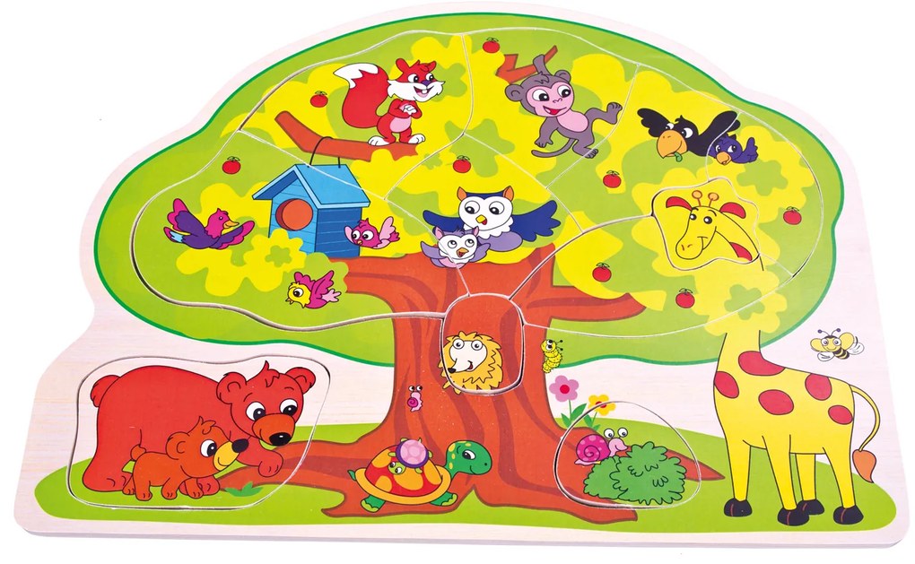 Bino Puzzle veselá zvířátka