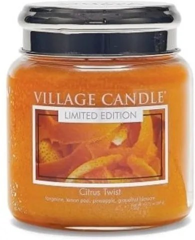Village Candle Vonná svíčka ve skle, Citrusové osvěžení - Citrus Twist 16oz